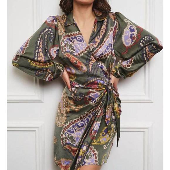 ESQUALO | Dresses | New Esqualo Divanna Dress In Dark Sage ...